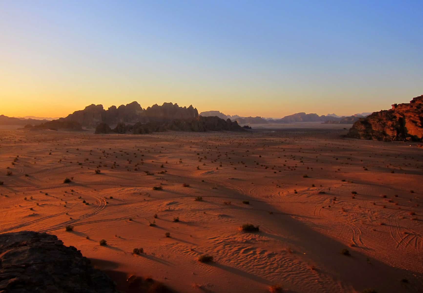 Sunset Photography from Wadi Rum, Jordan